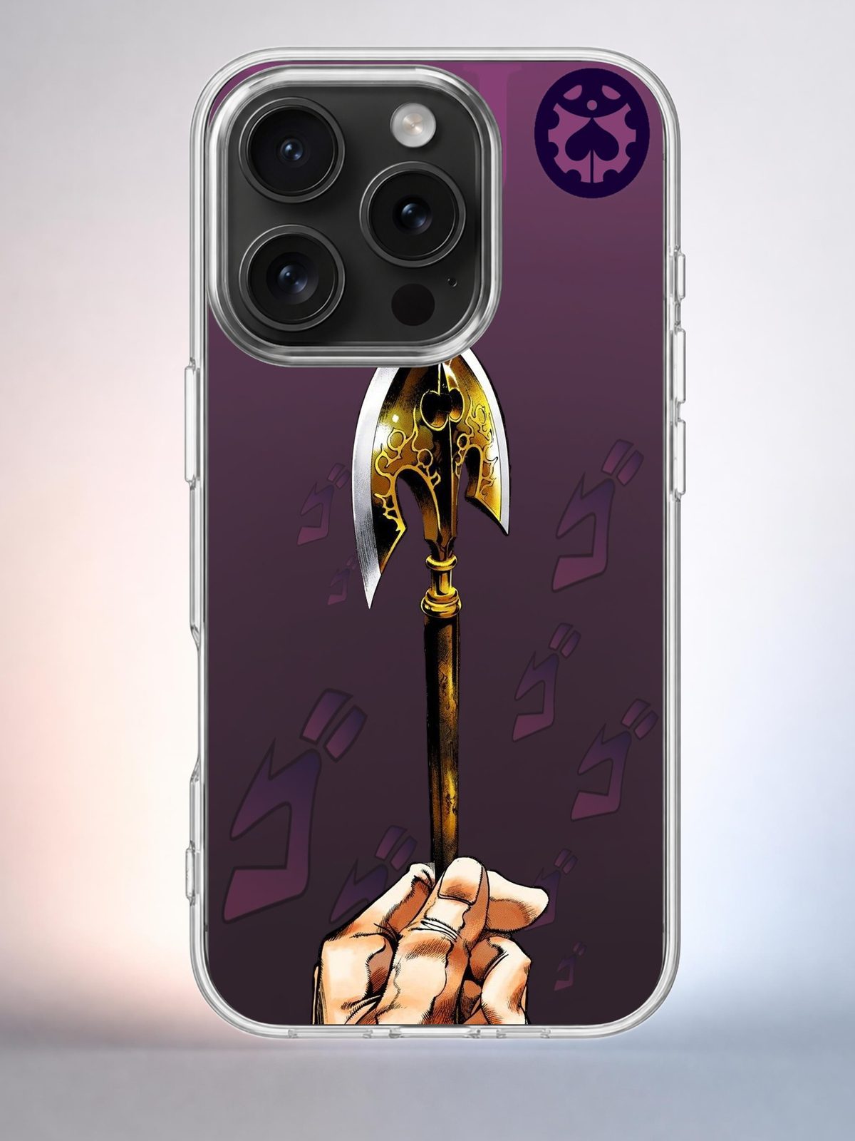 Чехол iPhone 15 Pro Джоджо боевой Y2K Indie Sleaze