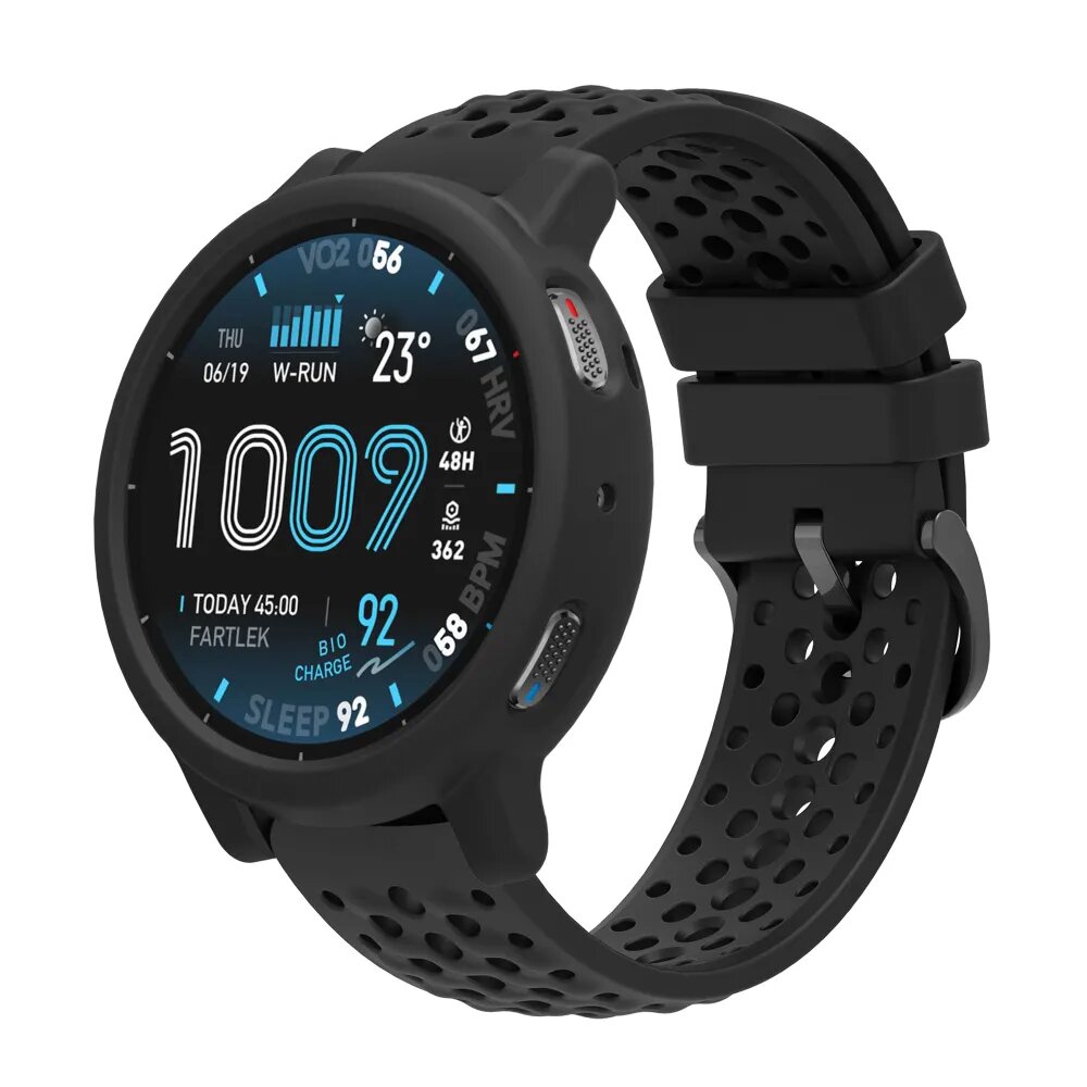 Силиконовый защитный чехол бампер для Amazfit Active Max с противоударными свойствами, 8 цветов на выбор.