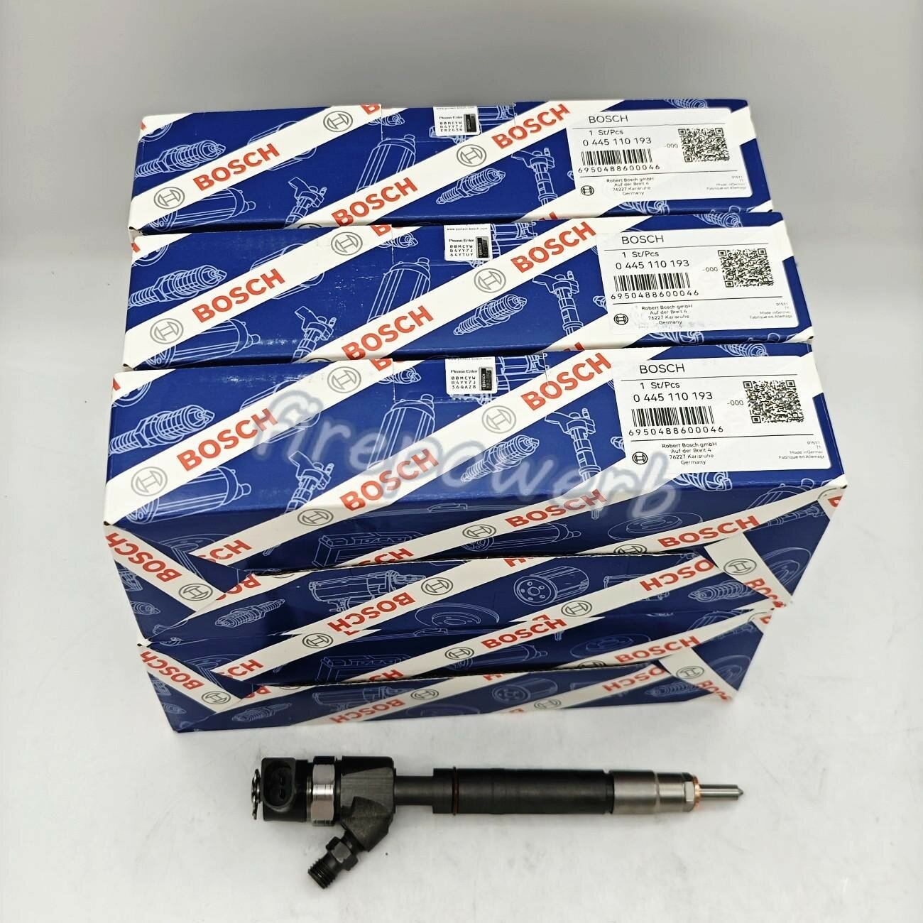 Топливная форсунка дизельная Bosch 0445110193 для Mercedes E320 3.2L OM648 2005 2006, комплект 6 шт.