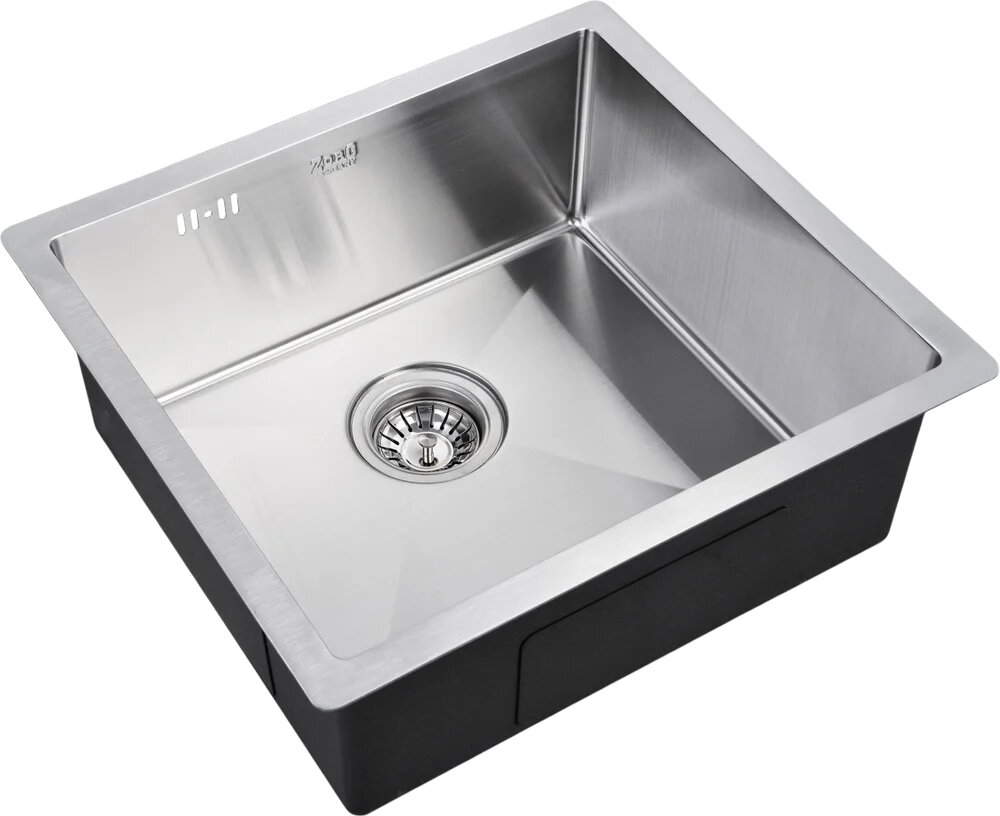 Мойка кухонная Zorg Inox R 4844 металлическая, 48x44, прямоугольная, мойка для кухни, врезная, под столешницу