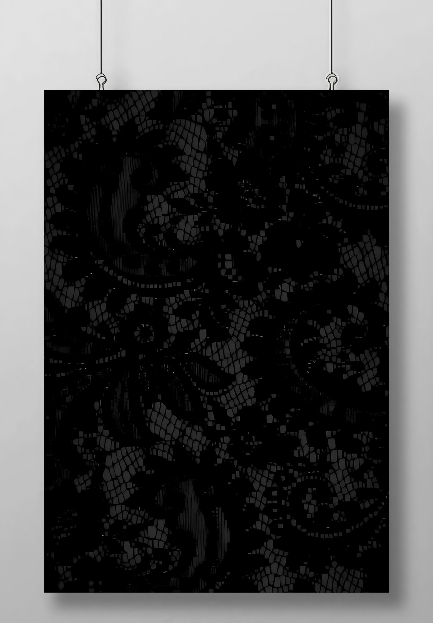 Постер/Плакат Черное Кружево (Black Lace)