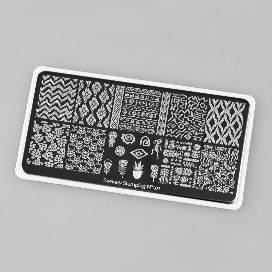 Пластина для стемпинга Swanky Stamping №101