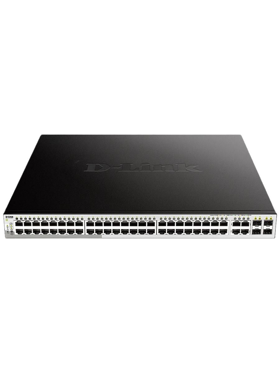 Коммутатор D-Link DGS-1210-52MP/F1A 48G 48PoE 370W настраиваемый