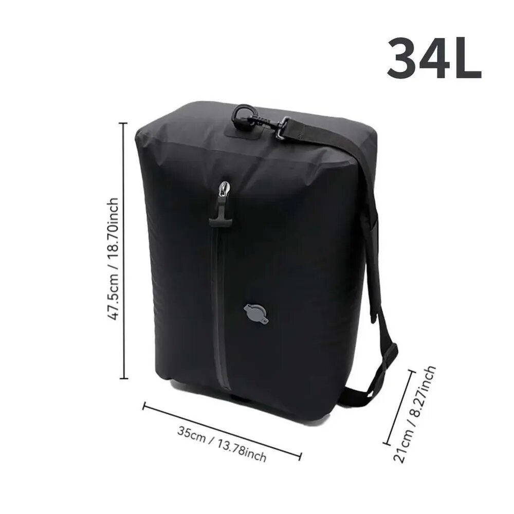 Кофр для хранения вещей 47.5x35x21 см 1 шт черный