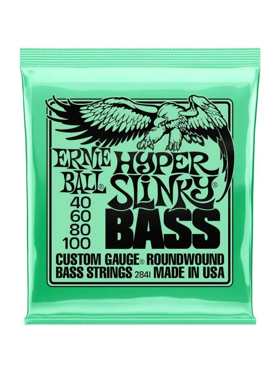 ERNIE BALL 2841 Nickel Wound Slinky Hyper 40-100 Струны для бас-гитары