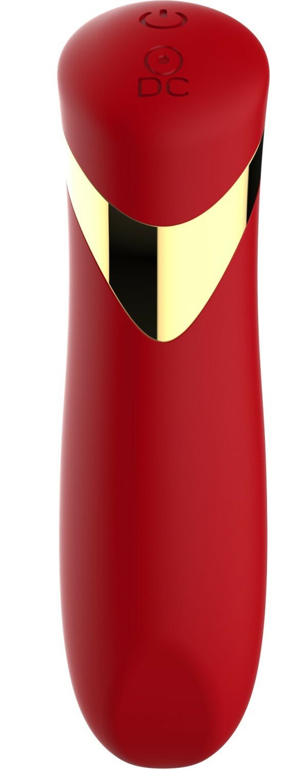 Мини-вибратор Lip Stick от Secwell с вибрацией длина 13.7 см диаметр 2.5 см красный силикон