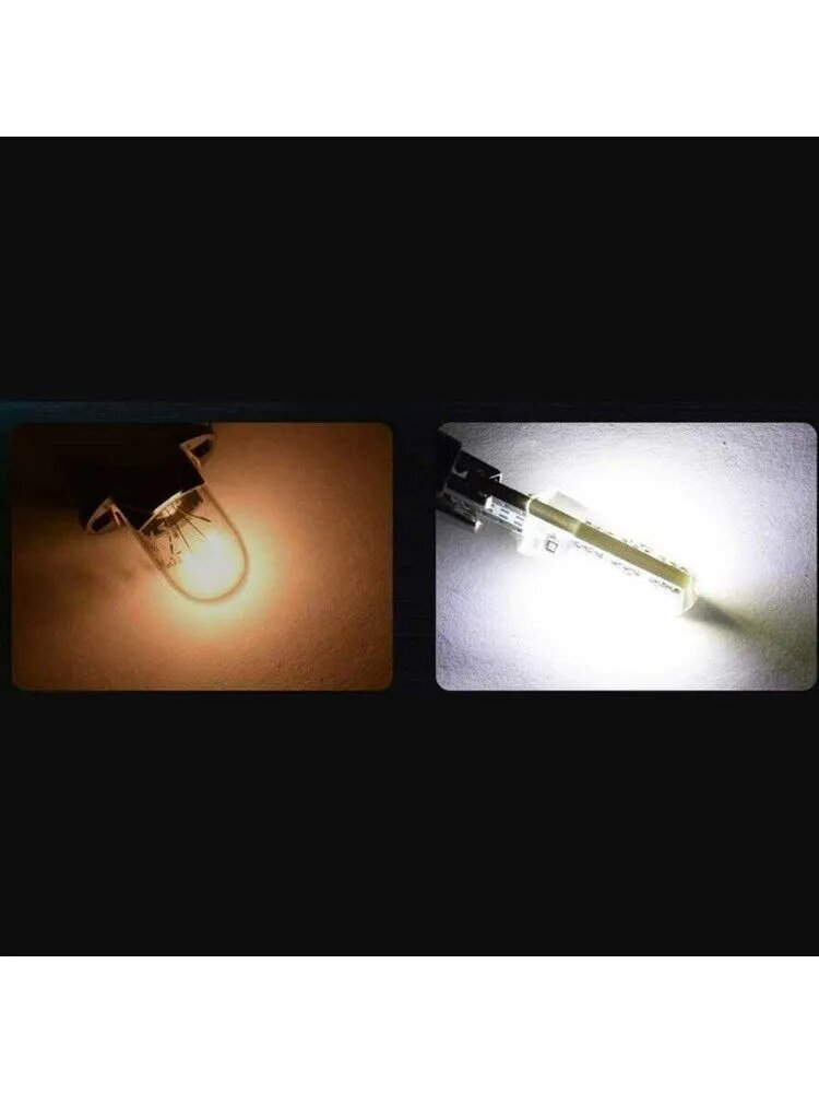 Лампа автомобильная 2 шт. арт. для T10-5050-6SMD силикон