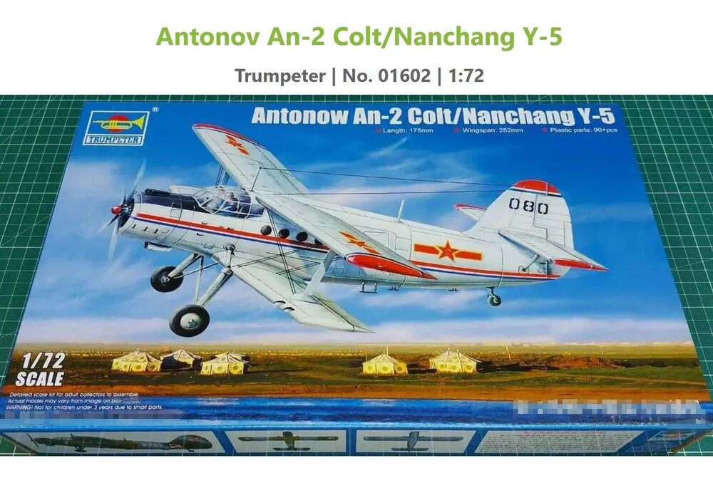 Trumpeter 1/72 01602 Антонов Ан-2 Кольт/Наньчан Y-5 сборная модель самолета