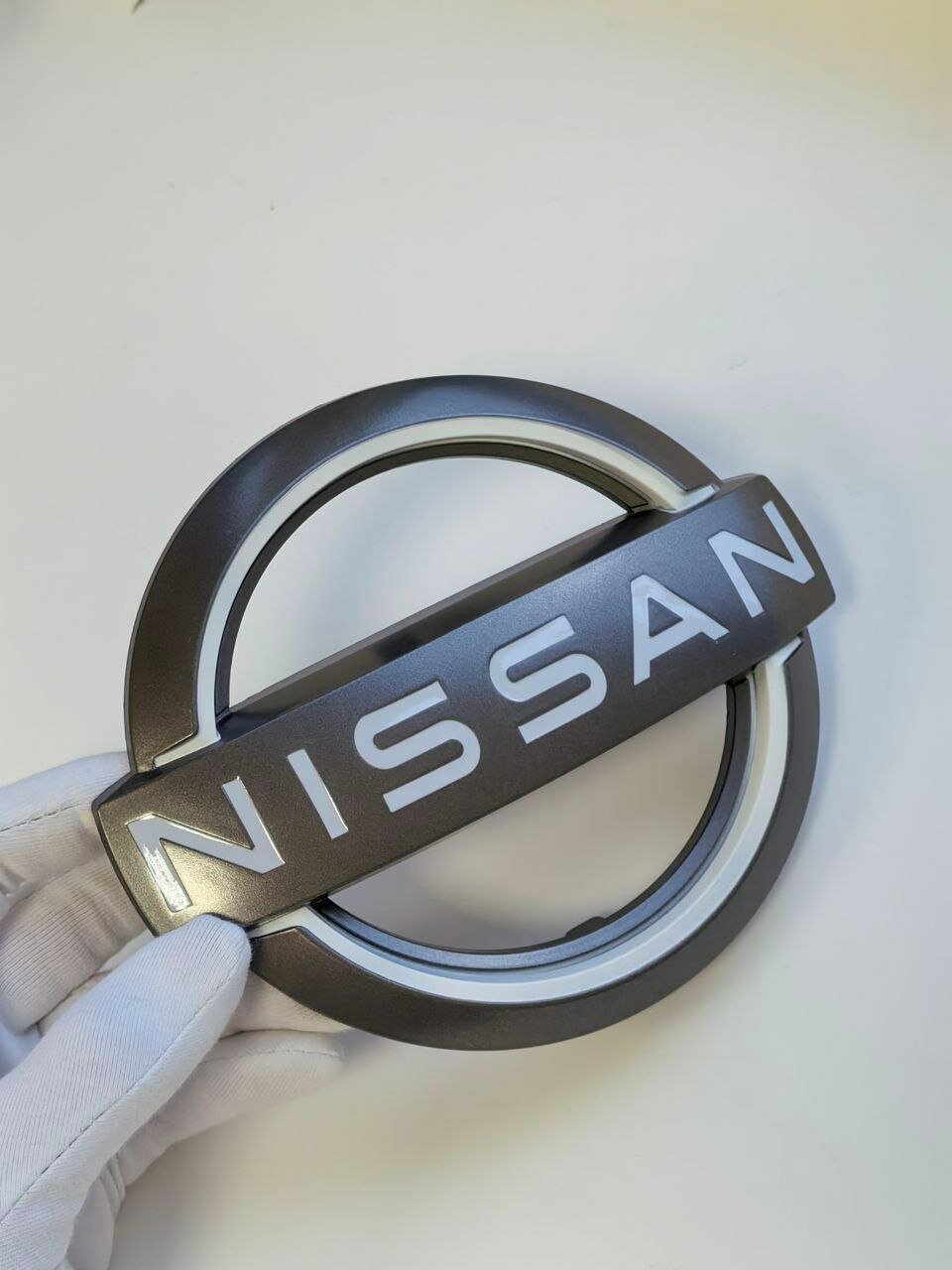 Эмблема Nissan 147 мм, значок, шильдик Ниссан, логотип на авто