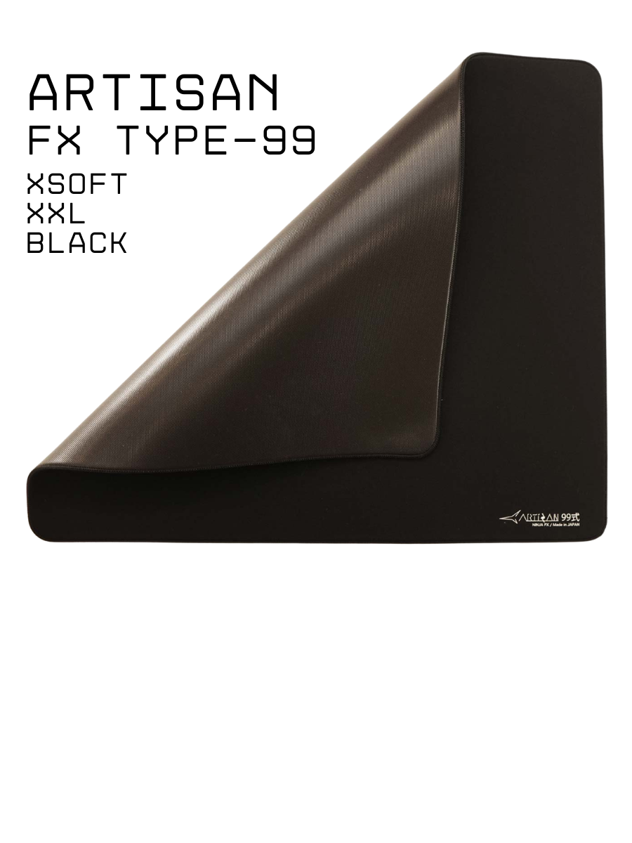 ARTISAN FX TYPE-99, XSOFT, BLACK, размер: XXL 500x490x4 мм, коврик для мыши, оригинал Япония