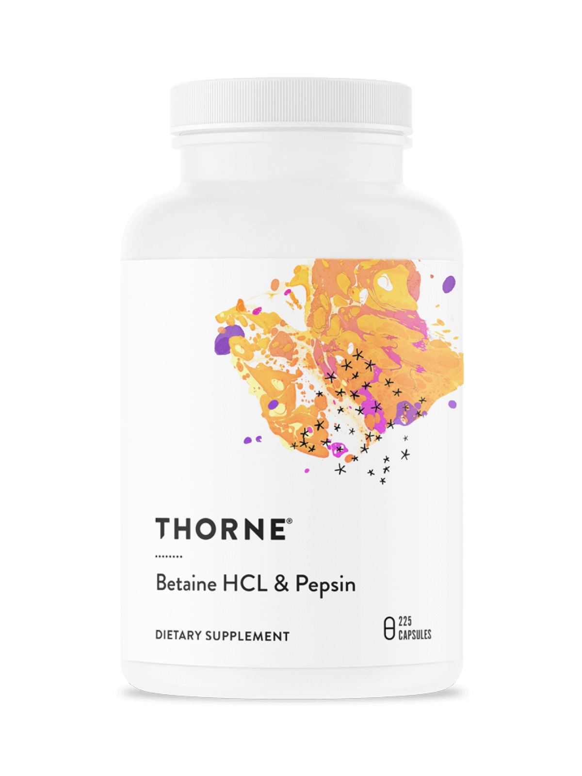 Бетаингидрохлорид и пепсин, Betaine HCL/Pepsin, Thorne Research, 225 капсул