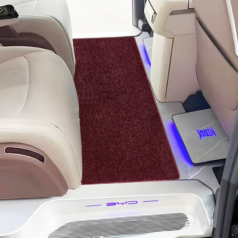 Коврик для пола BYD Xia Винный красный для средних сидений — 127x40 см автомобильный коврик для моделей 2023-2024 годов