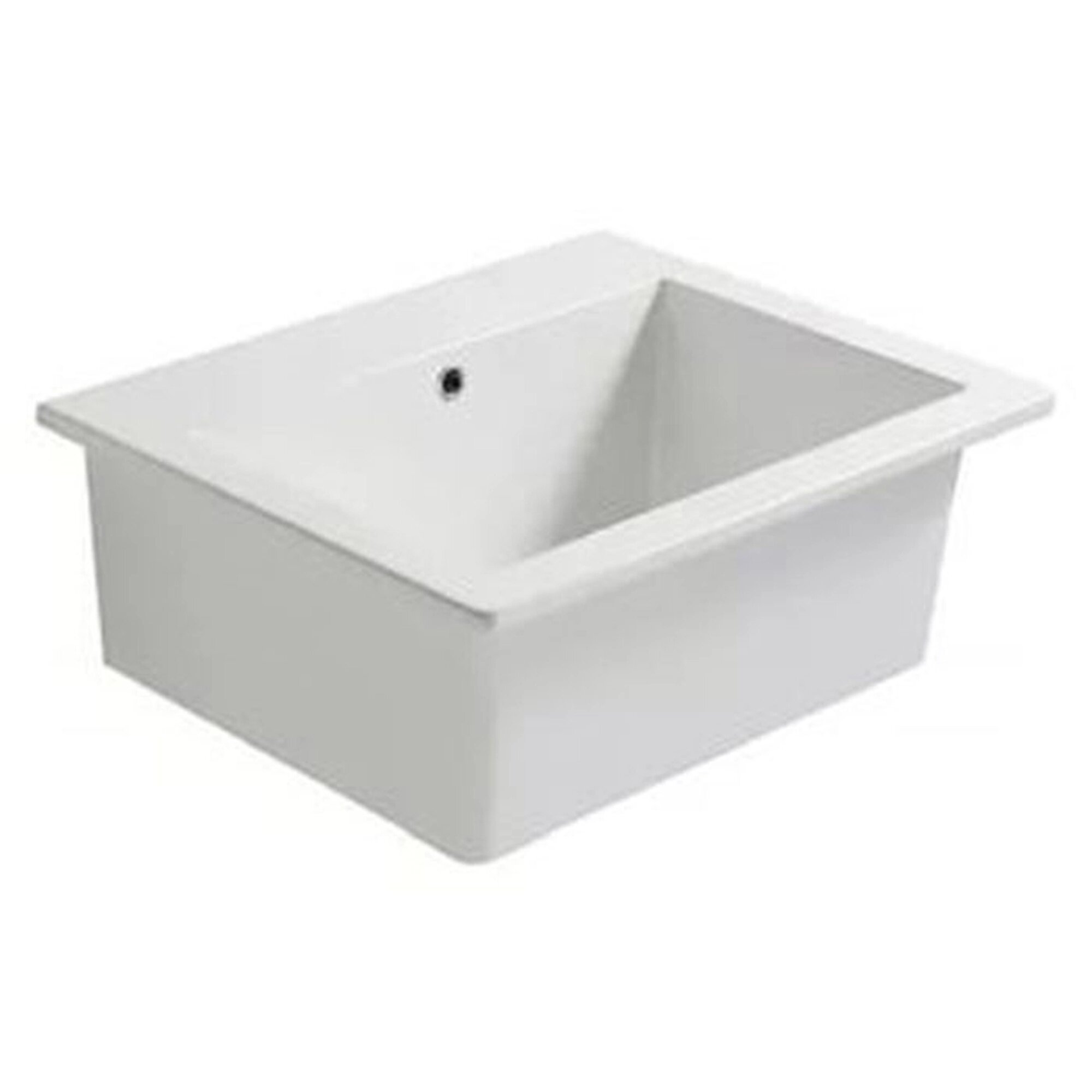 Раковина подвесная Globo Forty3 FO063. BI*0 60х50 см, без отверстия для смесителя