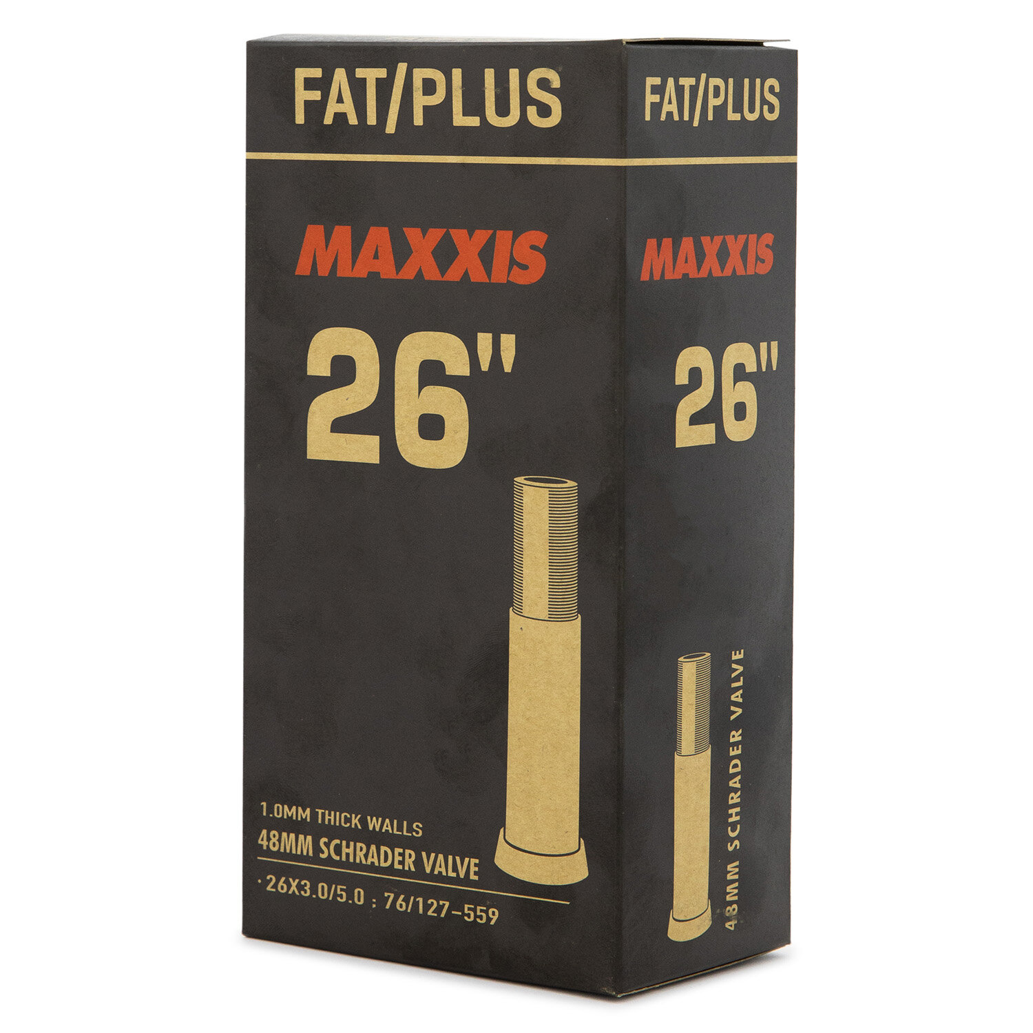 Велокамера Maxxis Fat/Plus 26X3.0/5.0 76/127-559 1.0mm Автониппель 48 мм