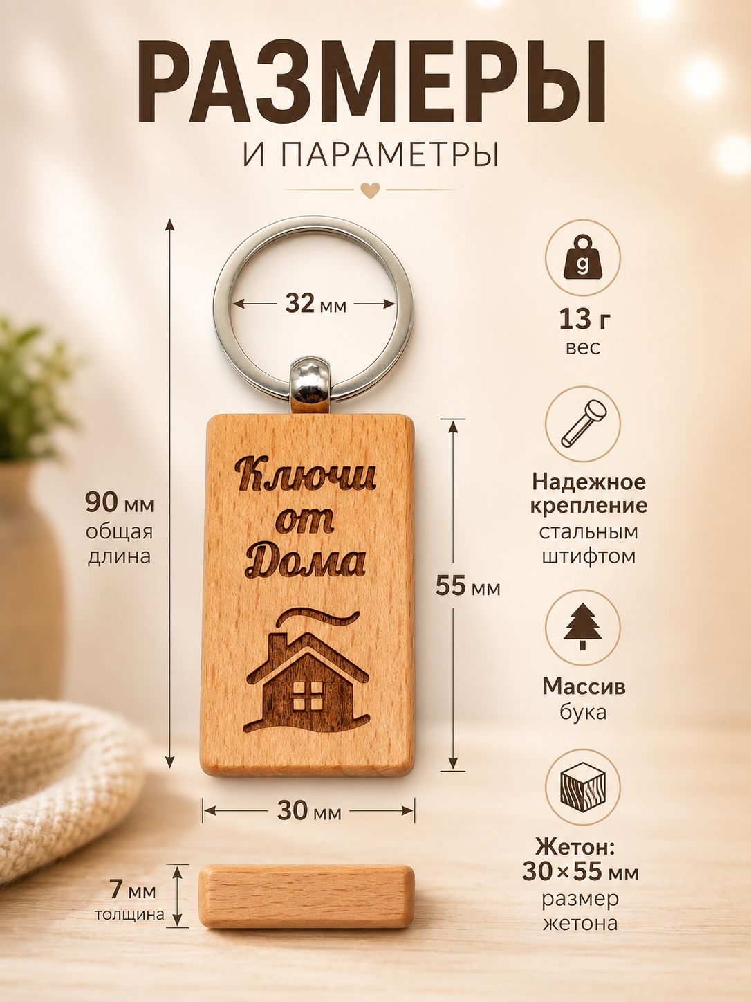 Брелок МАГИЯ ПОДАРКА — фото 1