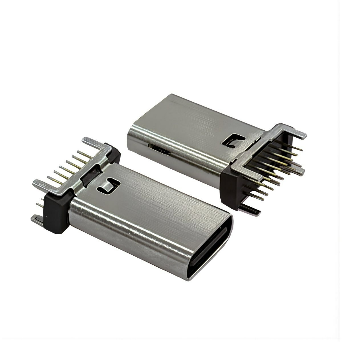 Разъём USB Type-C 16PIN вертикальный прямой монтаж параметры 5В 3А шесть вариантов высоты для электроники