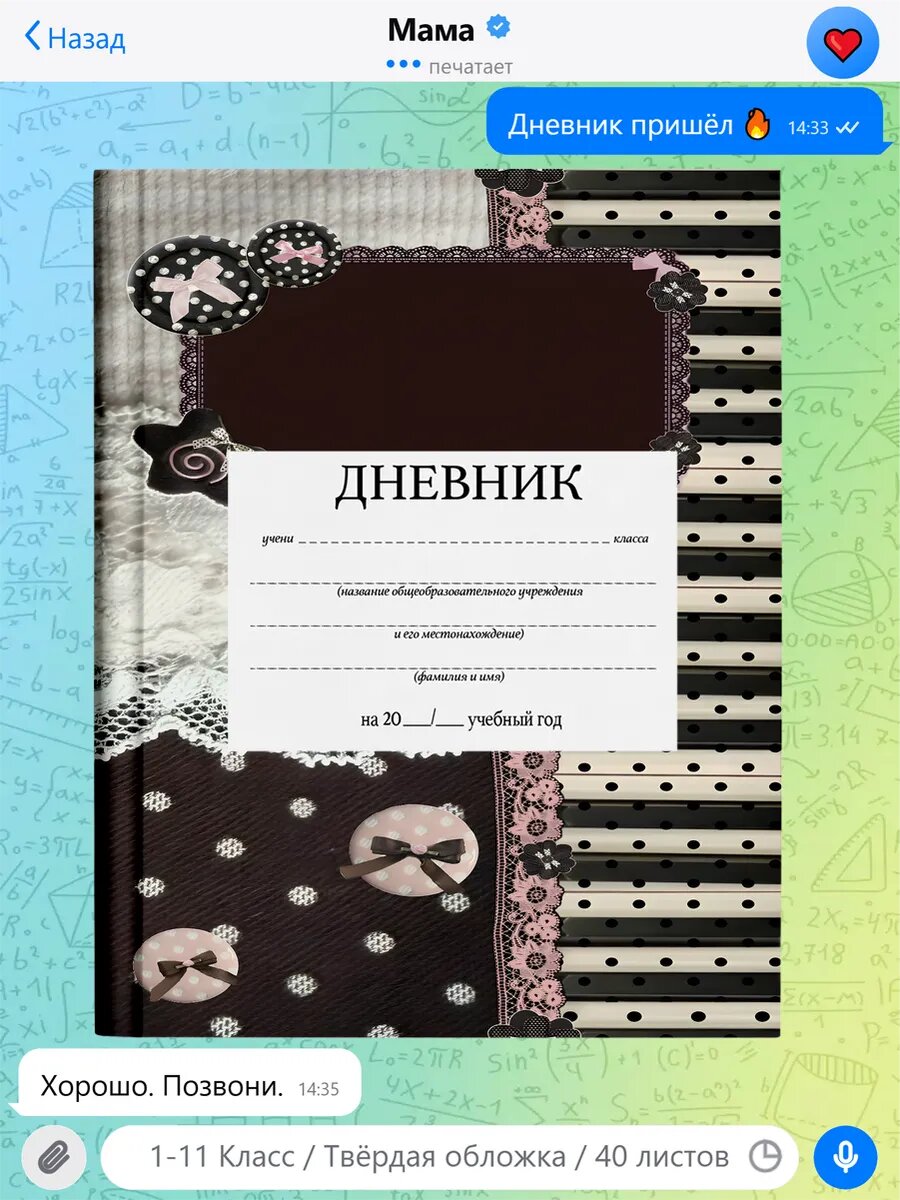 Школьный дневник с принтом y2k pinterest