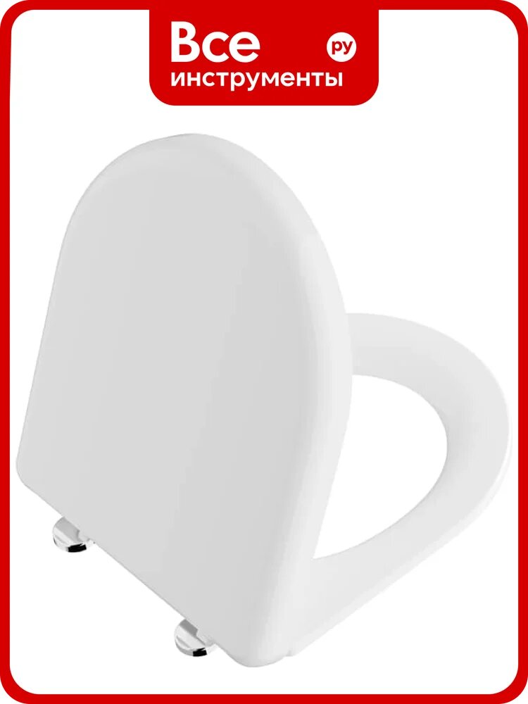 Сиденье VitrA Liquid семейное, овальное, дюропластовое, с микролифтом и быстросъёмным механизмом, белый