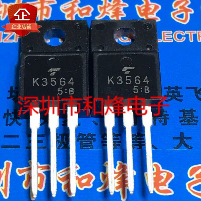 2SK3564,2шт./лот,900В 3А N‑канал MOSFET TO‑220F, для ремонта блоков питания, инверторов, зарядных устройств