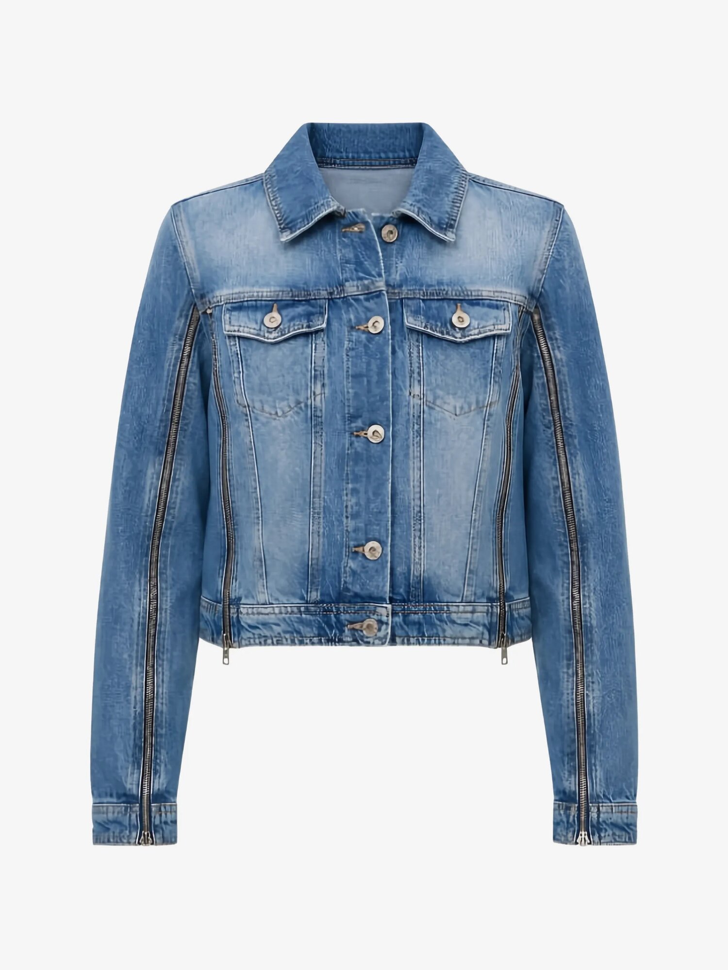 Куртка Zip-detail denim jacket