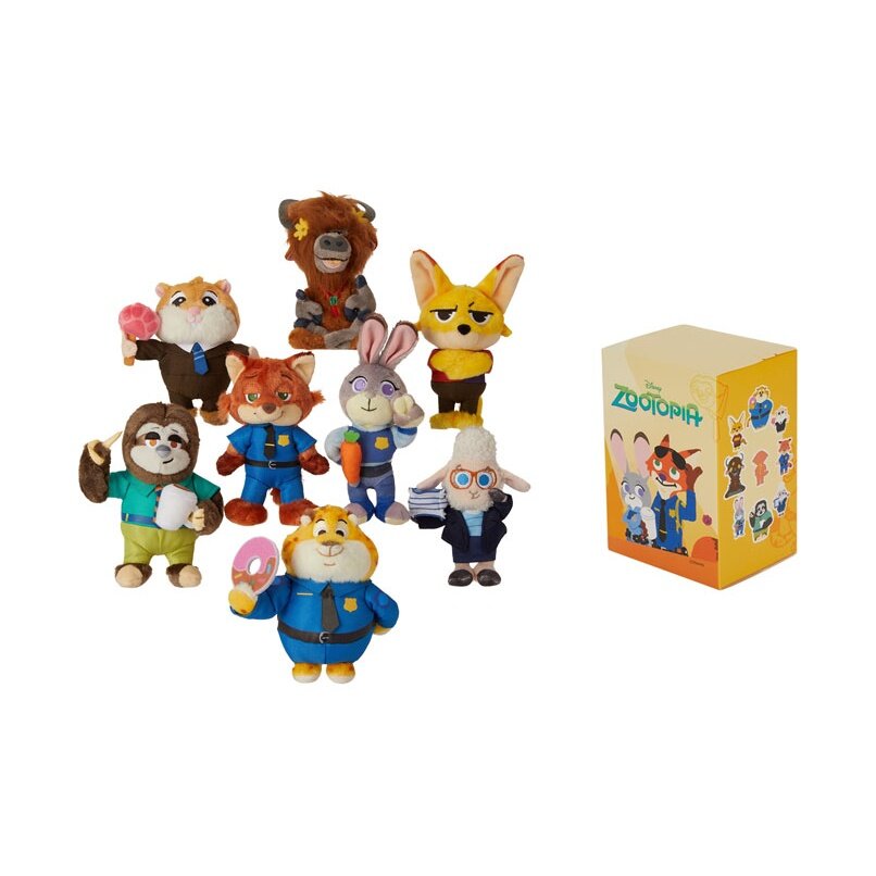 Disney x Disney Store Zootopia Collection Классические персонажи Слепые коробки 1 коробка Целая коробка 8 шт