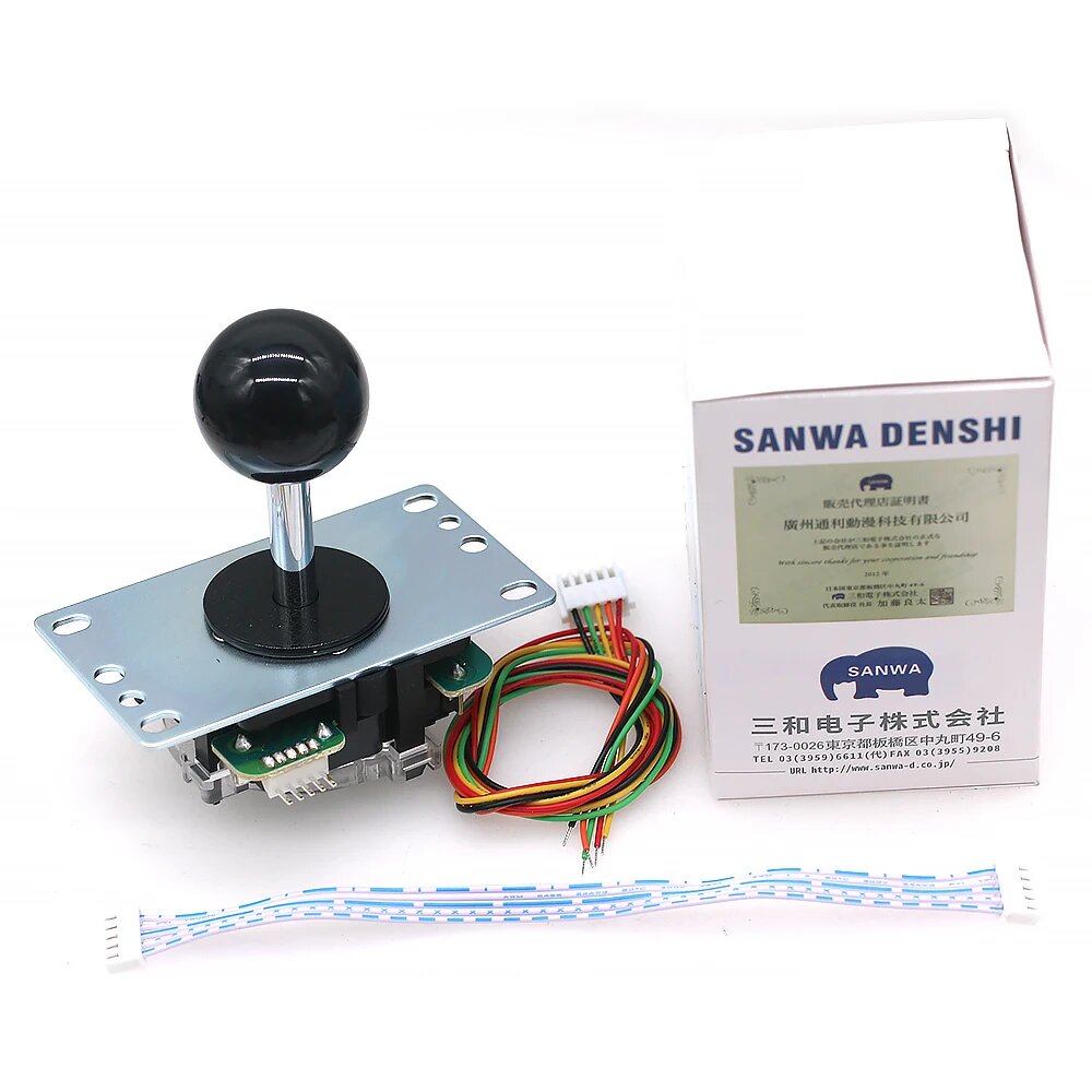 Джойстик Sanwa JLF-TP-8YT, синий/черный