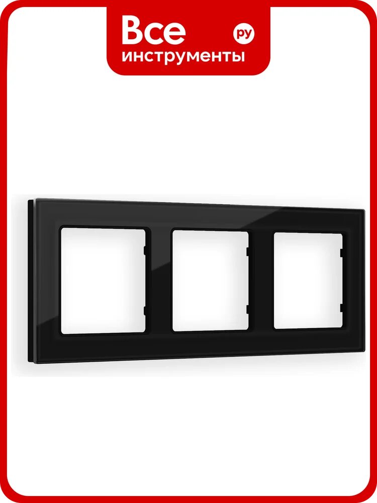 Рамка на 3 поста Ambrella VOLT ALFA Platos AF380803