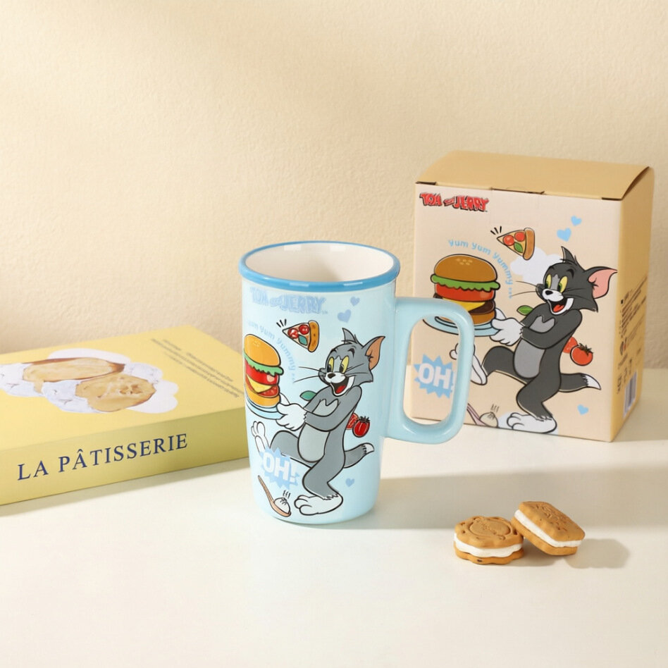 Керамическая кружка Disney с Микки Маусом и Стич, большая емкость, стильная кружка для дома и офиса, для молока и кофе
