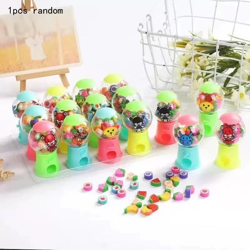 Ластик Kawai Gacha в форме фруктов 1pcs random