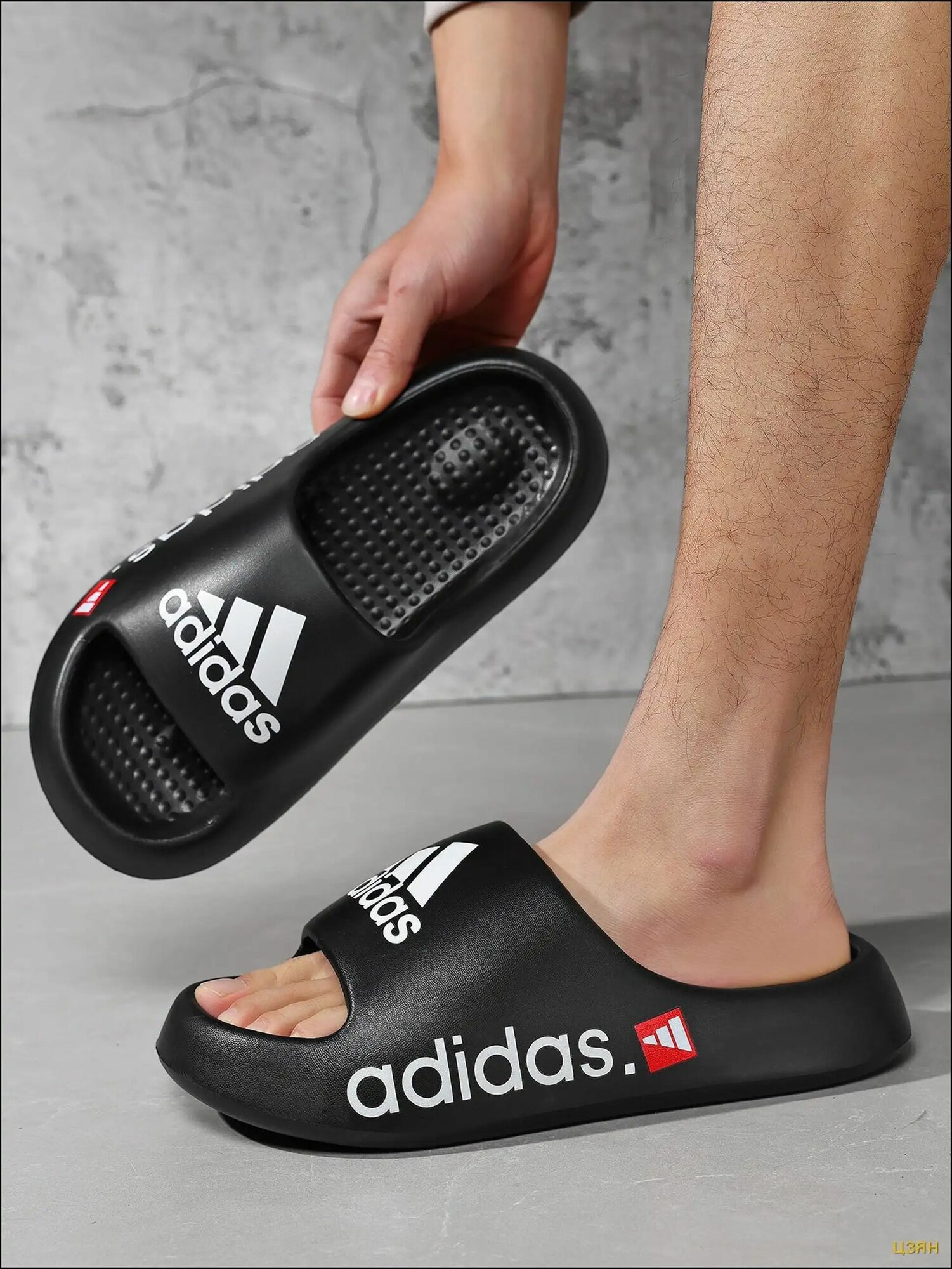 Тапочки, размер 35, черный — фото 1