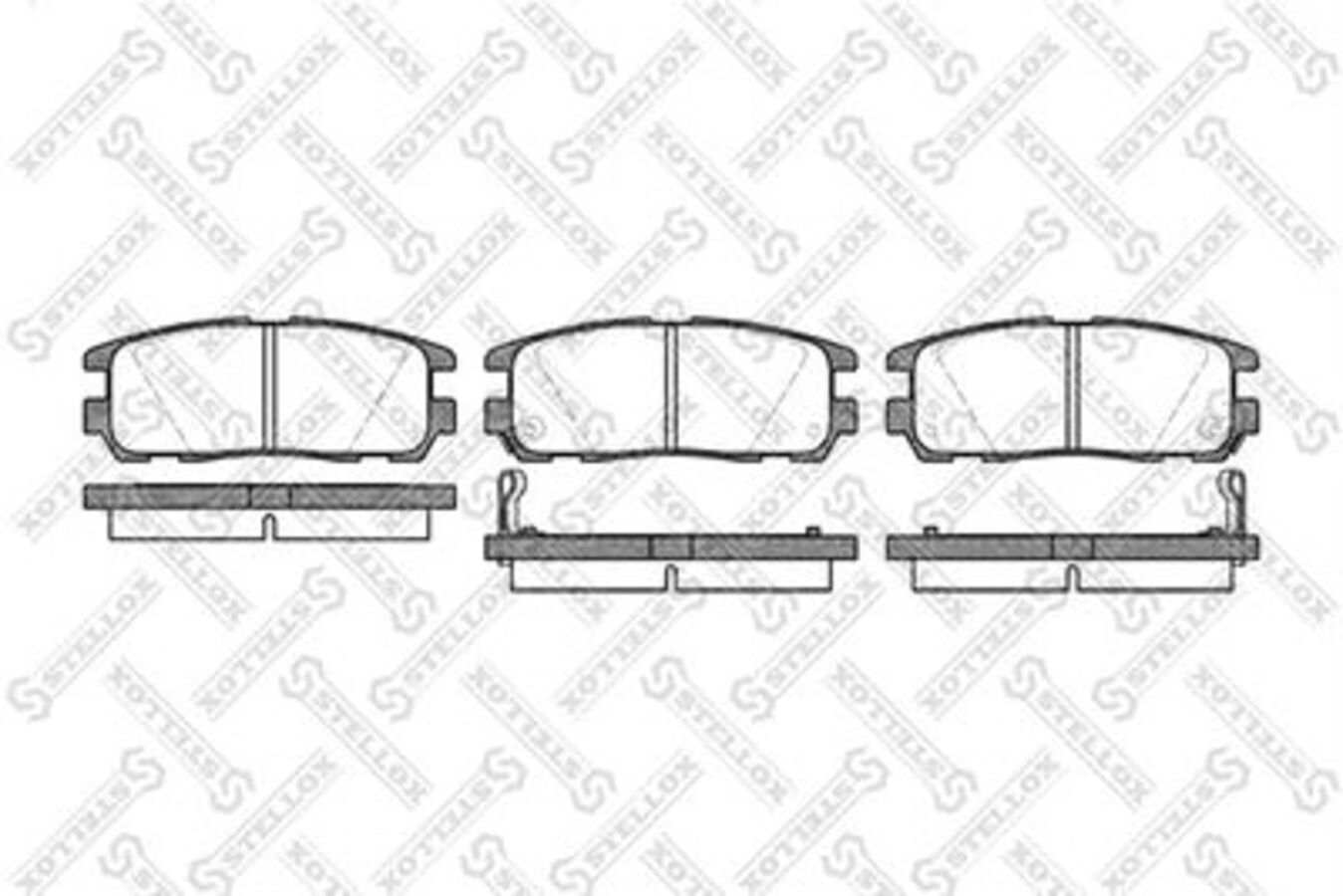 Колодки Зад. opel Monterey/Frontera, Great Wall Hover All 91> (STELLOX 437002BSX)