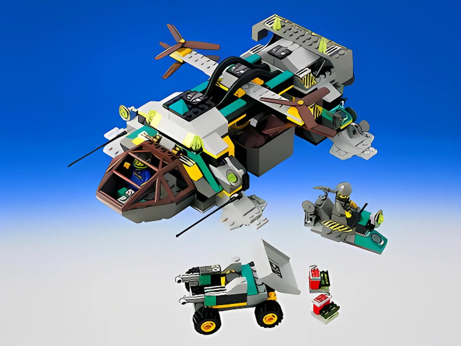 Конструктор Lego Rock Raiders 4980 Пещерный вертолет