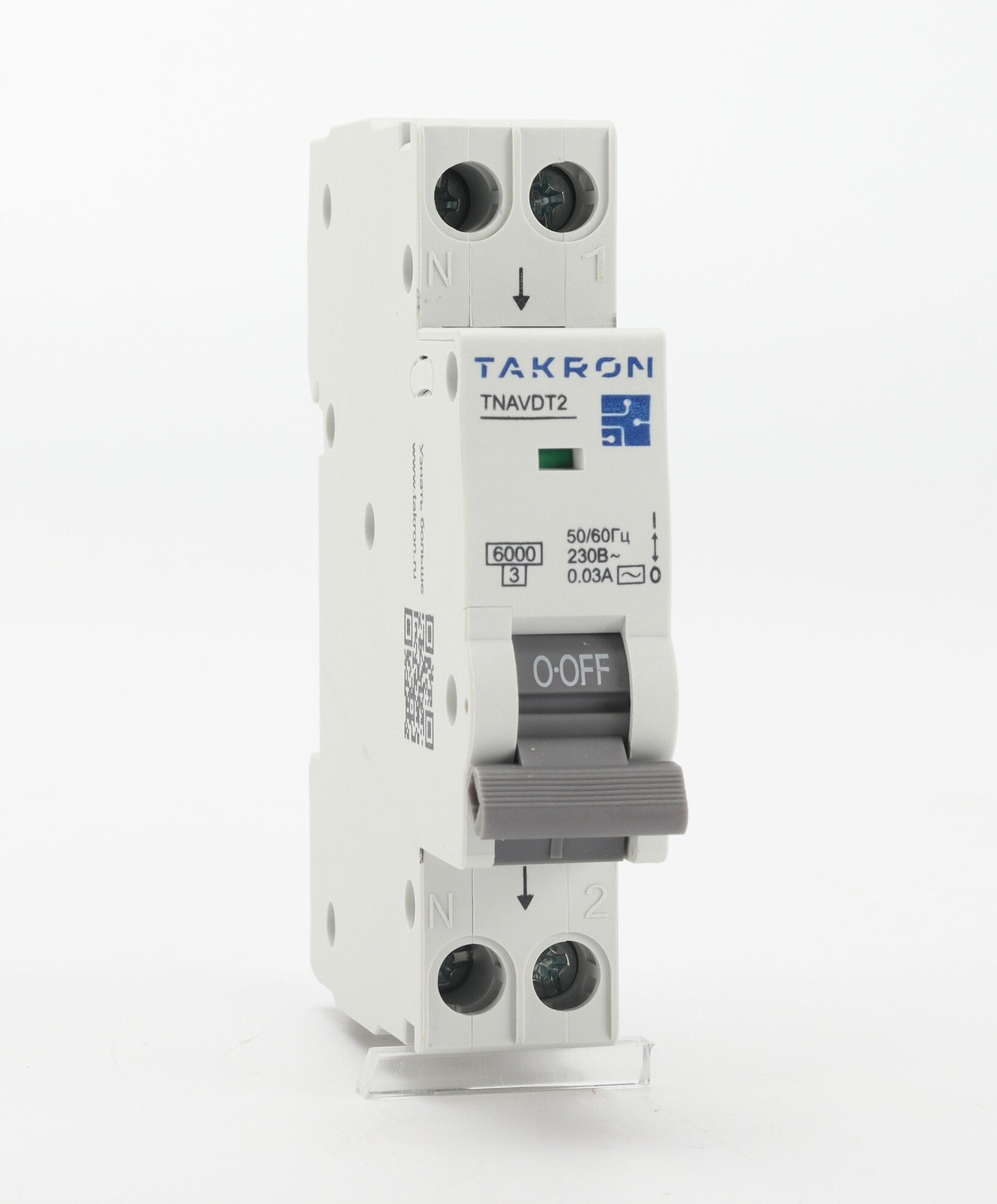 Дифференциальный автомат 16А TAKRON TNAVDT2 30мА АС 1Р+N / Дифавтомат / АВДТ