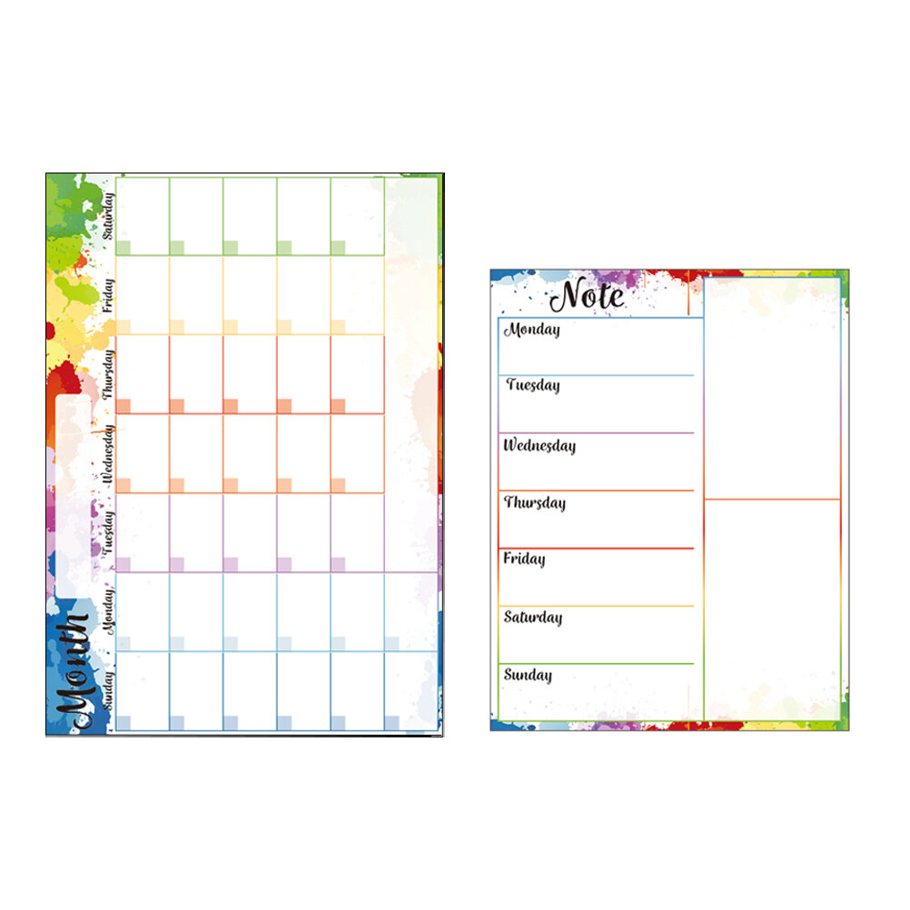 Мягкая магнитная белая доска для ежемесячного и еженедельного планирования для дома