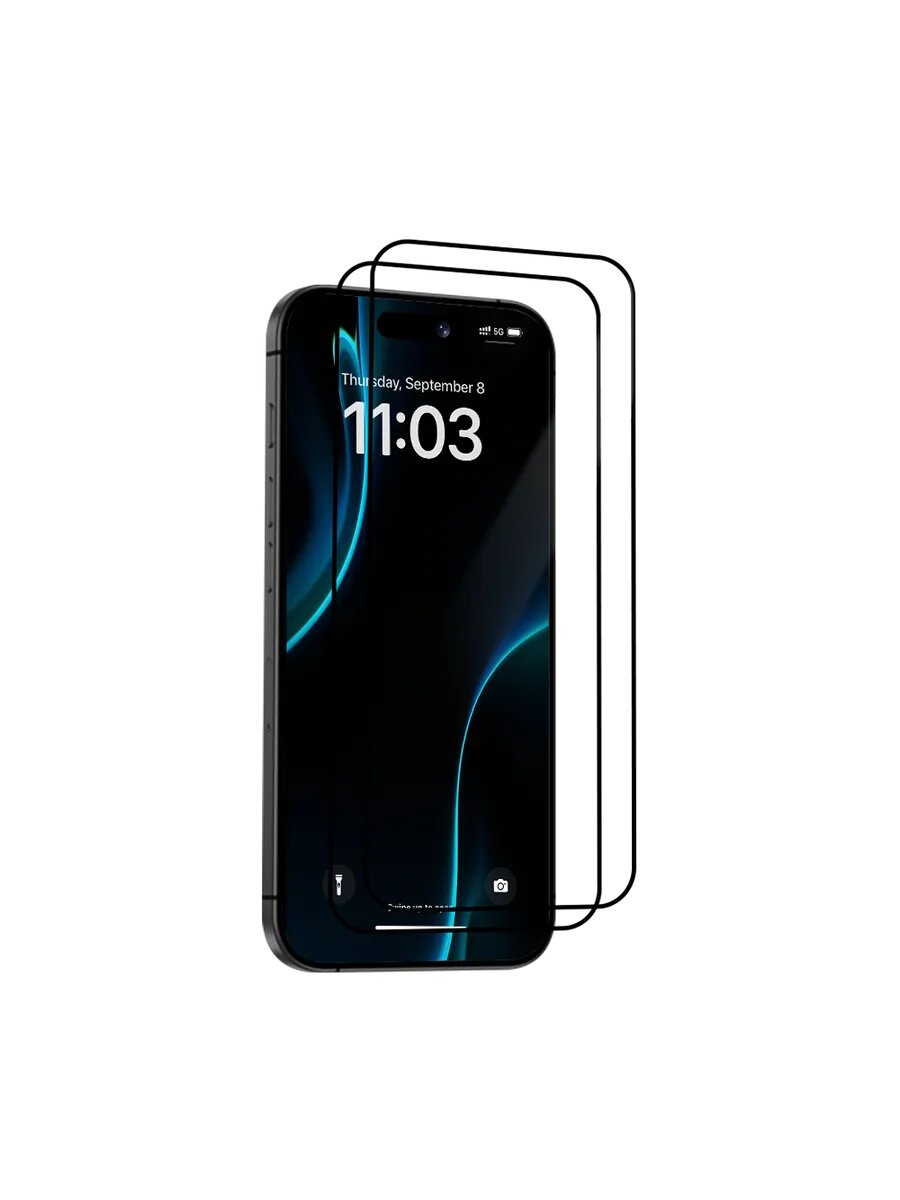 Защитное стекло Benks Ultra Shield HD для IPhone 17 Pro 6.3", прозрачное с рамкой (0.3/Black) C. M. LH. AP. BK. AA69