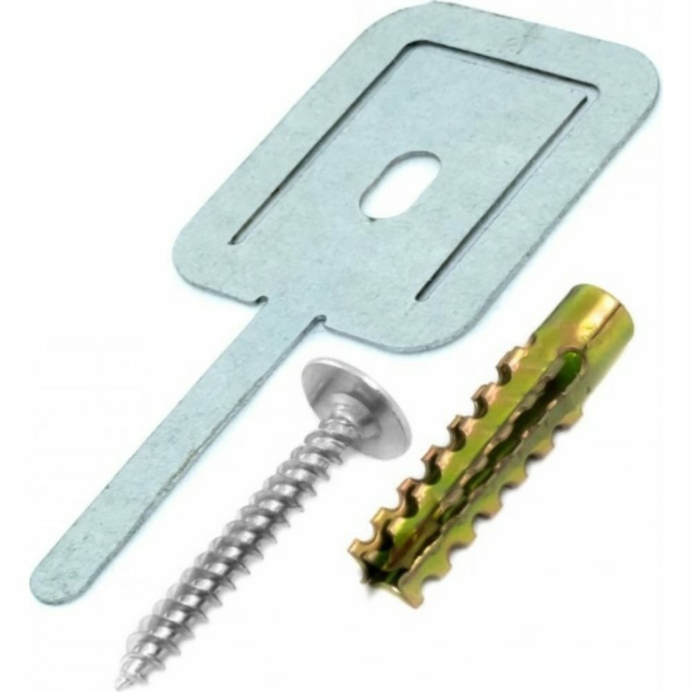 Комплекты для крепления ОКЛ (саморез, дюбель, хомут FR-ПР-40) для бетонных поверхностей, 100 шт. Промрукав PR08.5201