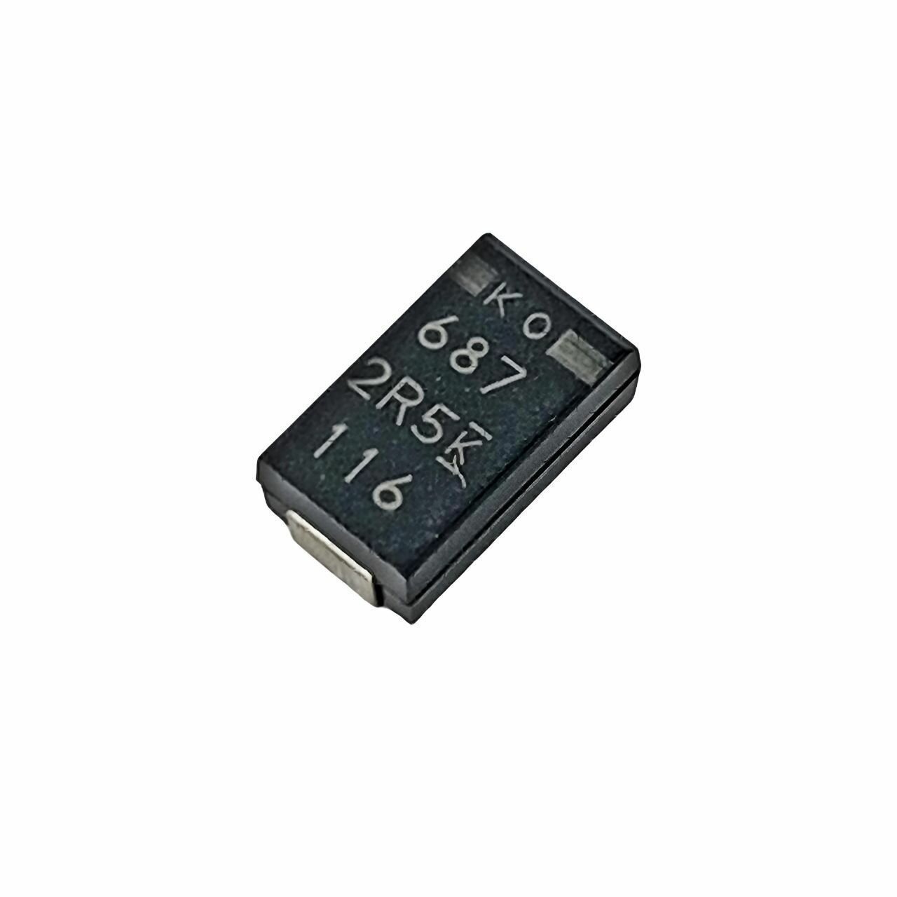 1 шт T530D687M2R5ATE006 Конденсатор танталовый 2.5V 680uF 2917 20% ESR 6mOhms