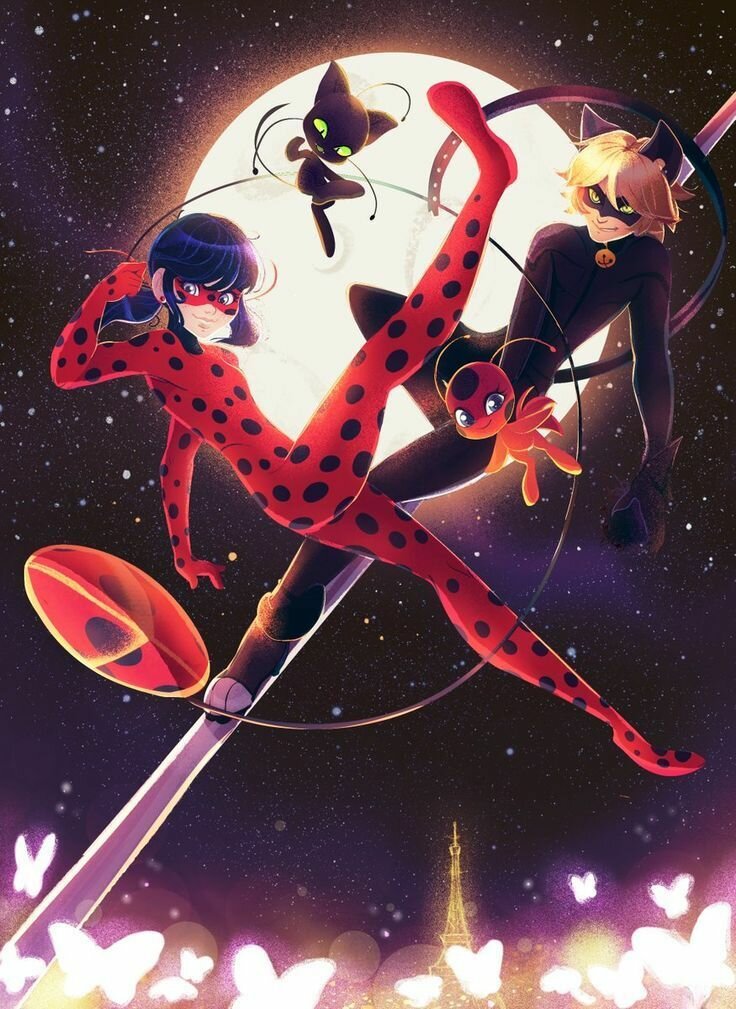 Алмазная Мозаика "Леди Баг И Супер-Кот" 30x40 См, Безрамная, Идеальна Для Дома, Украшения, Подарков.