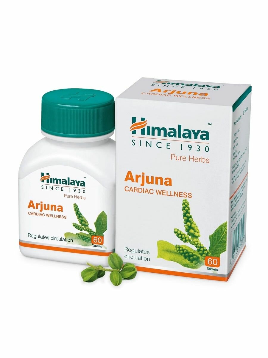 Арджуна Хималая (Arjuna Himalaya) пищевая добавка для сердца, 60 таб.