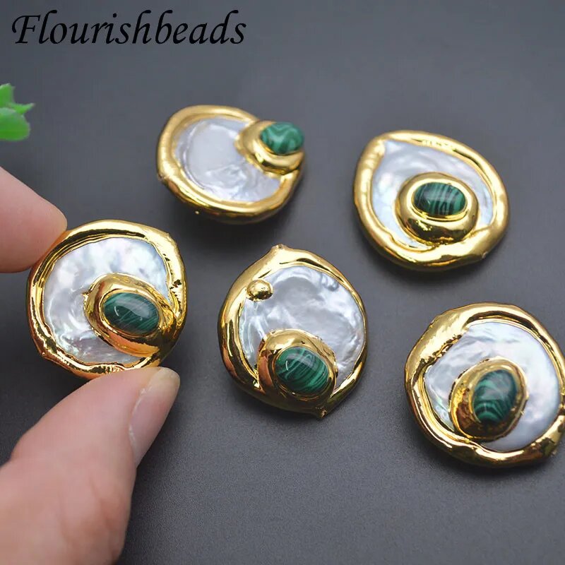 Позолоченные жемчужные бусины Flourishbeads 5 шт