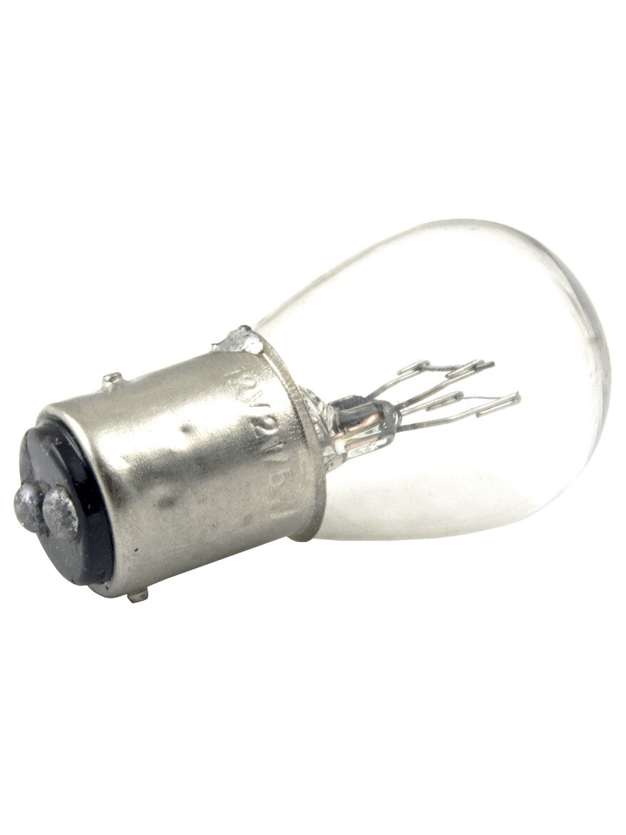 Лампа стоп сигнала S25 12V 21/5W цоколь 2 контакта Прозрачная для мотоцикла IRBIS INTRUDER