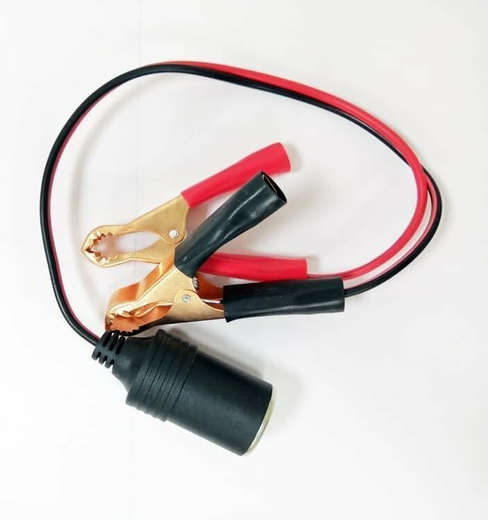 Удлинитель гнезда прикуривателя с крокодилами 12V 10A — переходник для автомобиля, насосов, пылесоса и автоприборов