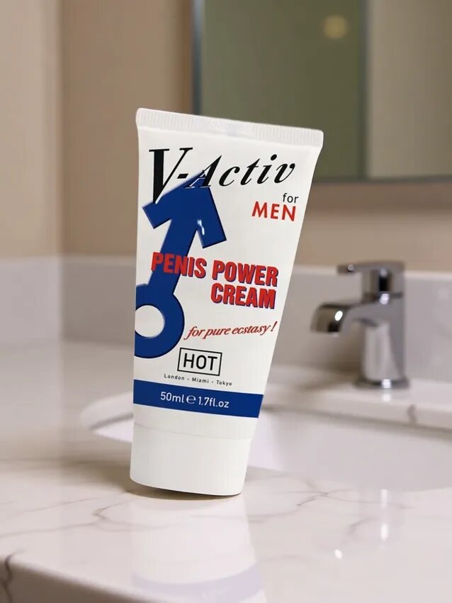 Крем для усиления эрекции HOT "V-activ", с охлаждающим эффектом, 50мл