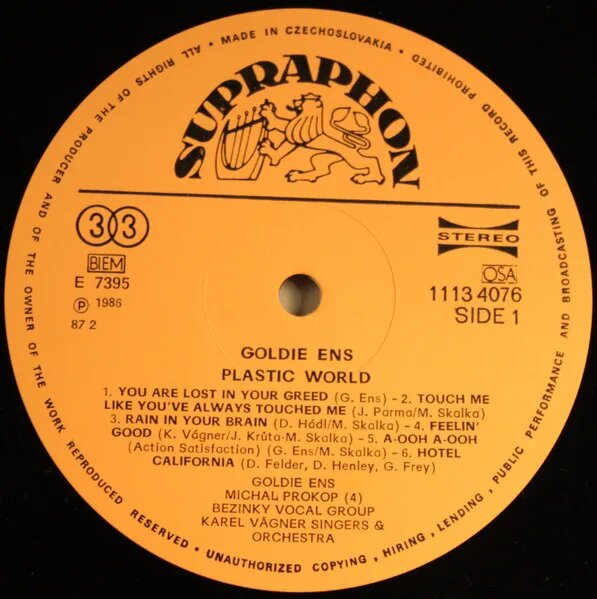 Goldie Ens - Plastic World EX- — фото 1