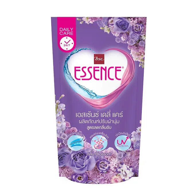 LION Кондиционер для белья парфюмированный Essence Blossom / Гель ополаскиватель для стирки одежды, средство концентрат для мягкости вещей / японские технологии, 600 мл