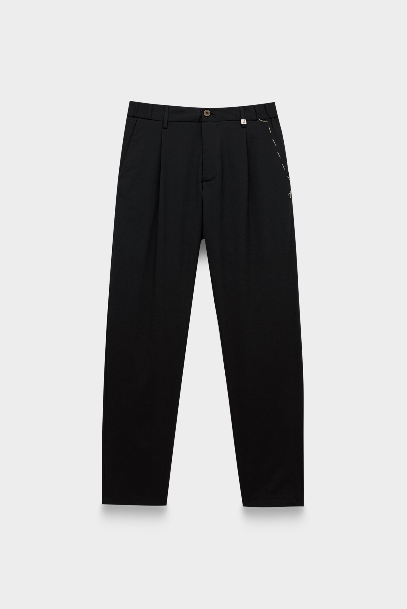 Брюки MYTHS trousers black для мужчин цвет черный размер 48