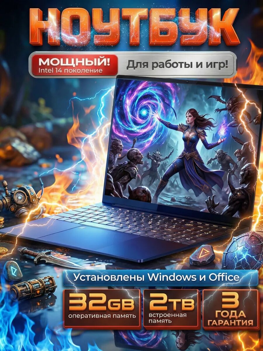 Ноутбук HiGH TECH R662 Intel H-Series RAM 32GB / SSD 2048GB