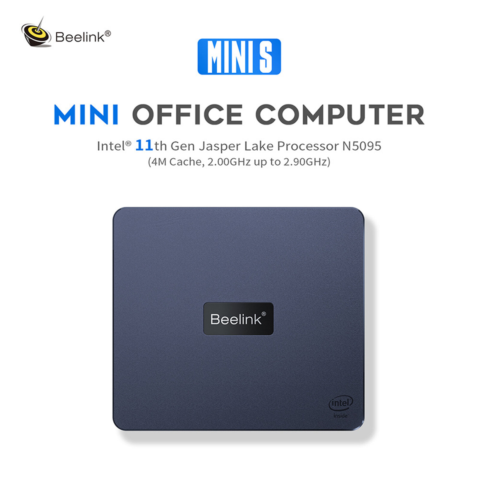 Мини-ПК Beelink MINI S (N5095, Windows 11, 16 ГБ DDR4, 256 ГБ SSD)