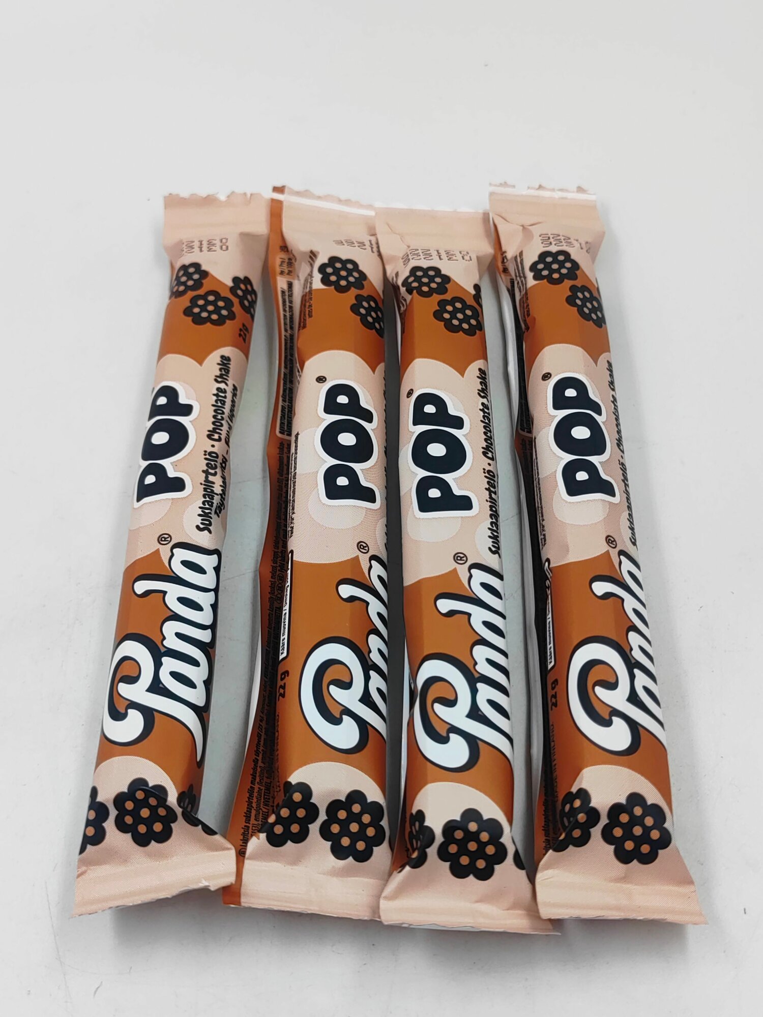 Лакрица Panda POP набор (4 шт. по 22 г) с шоколадной начинкой, 88 г (Из Финляндии)