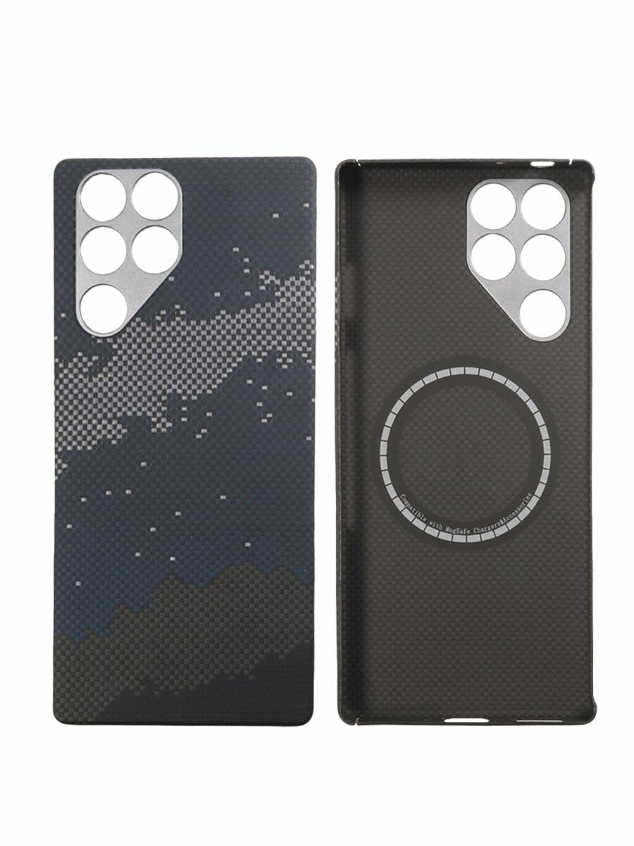 Карбоновый чехол для ZTE Nubia Red Magic 11 Pro с MagSafe Галактика (Galaxy)